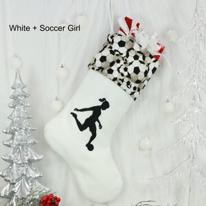 Soccer Christmas Stocking, I Love Soccer, Sports Christmas Stocking ...