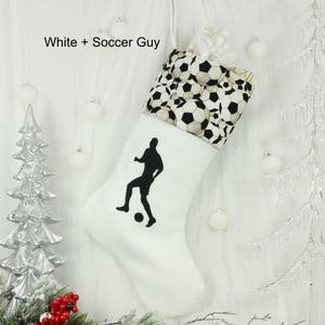 Soccer Christmas Stocking, I Love Soccer, Sports Christmas Stocking ...