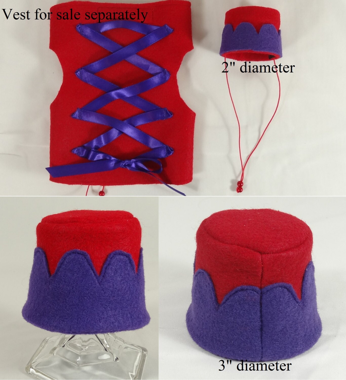 Fez Hat Mini Small Pet Cat Dog Hedgehog Vogue Guinea Pig | Etsy