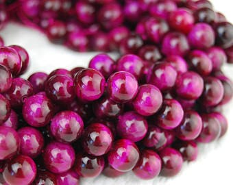 Pink tigers eye | Etsy