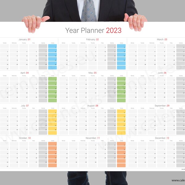 Extra Large Wall Calendar - Etsy