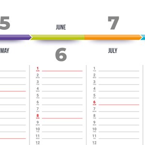 2025 Big Year Wall Horizontal Planner - Kp-w39-long - Etsy