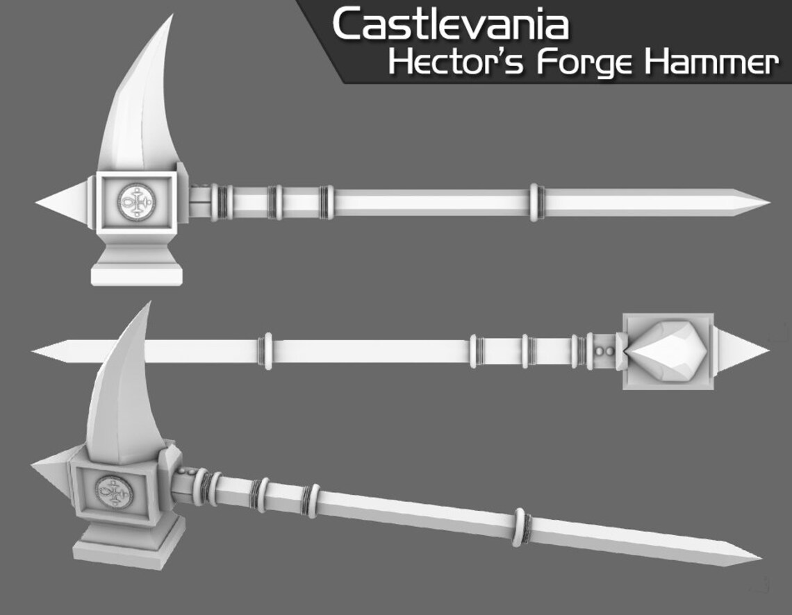 Castlevania: Hector's Forge Hammer - Etsy UK