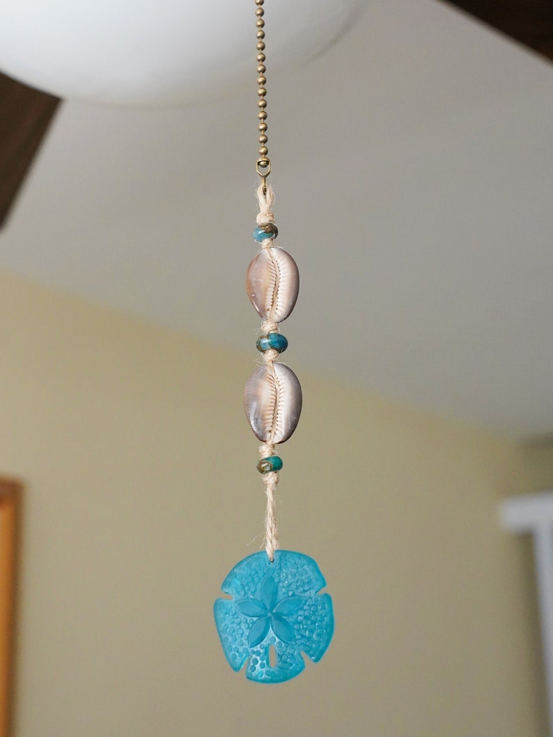 Seashell & Sand Dollar Ceiling Fan Light Pull - Etsy