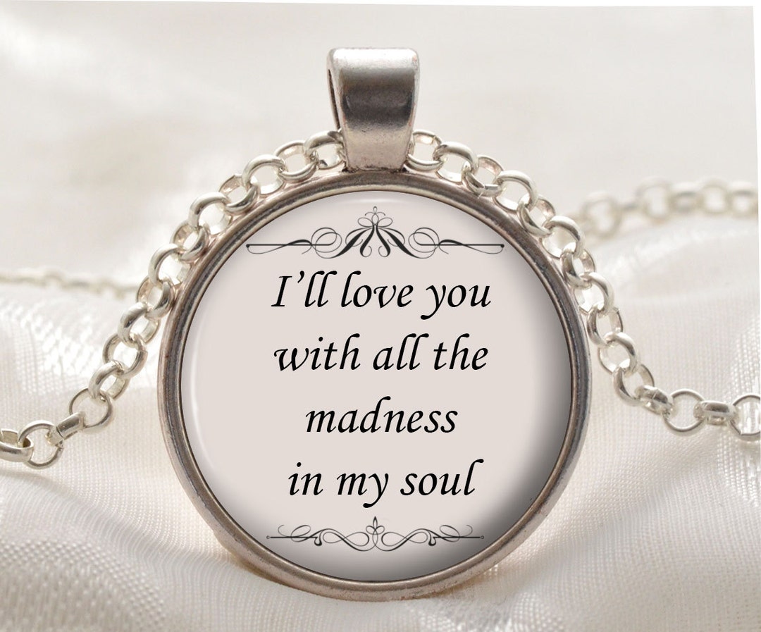Bruce Springsteen Necklace - Song Quote Pendant - Silver Romantic Love ...
