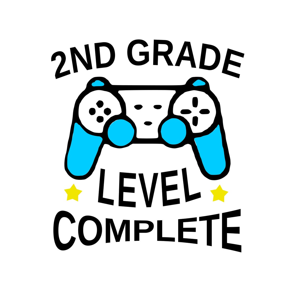 2nd Grade Level Complete Svg Png Jpeg Etsy