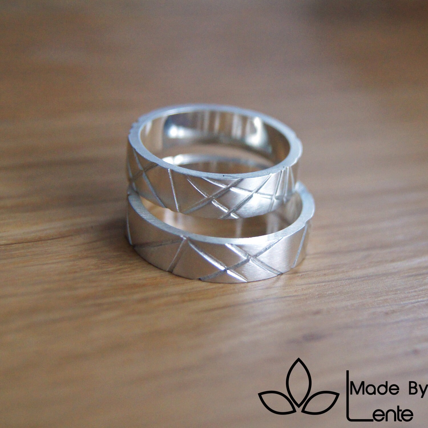Beautiful Stripe Cross Wedding Friendship Rings - Etsy