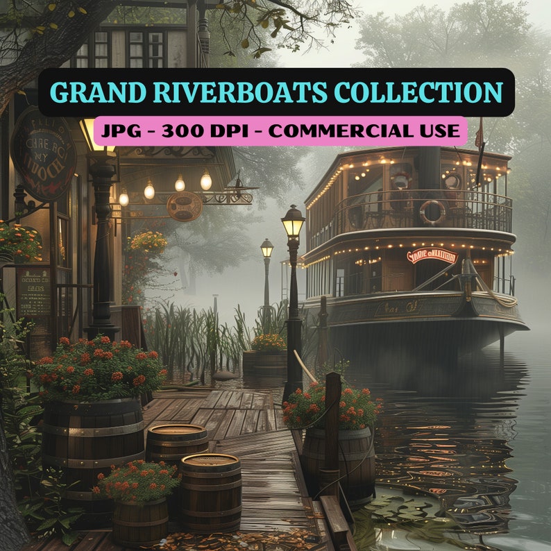 12 JPG - Grand Riverboats Digital Art - Square Files - Digital Download - Design - Digital Craft ...