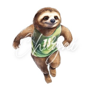 10 PNG - Sloth Athletics Clipart - Digital Download - Design - Digital ...