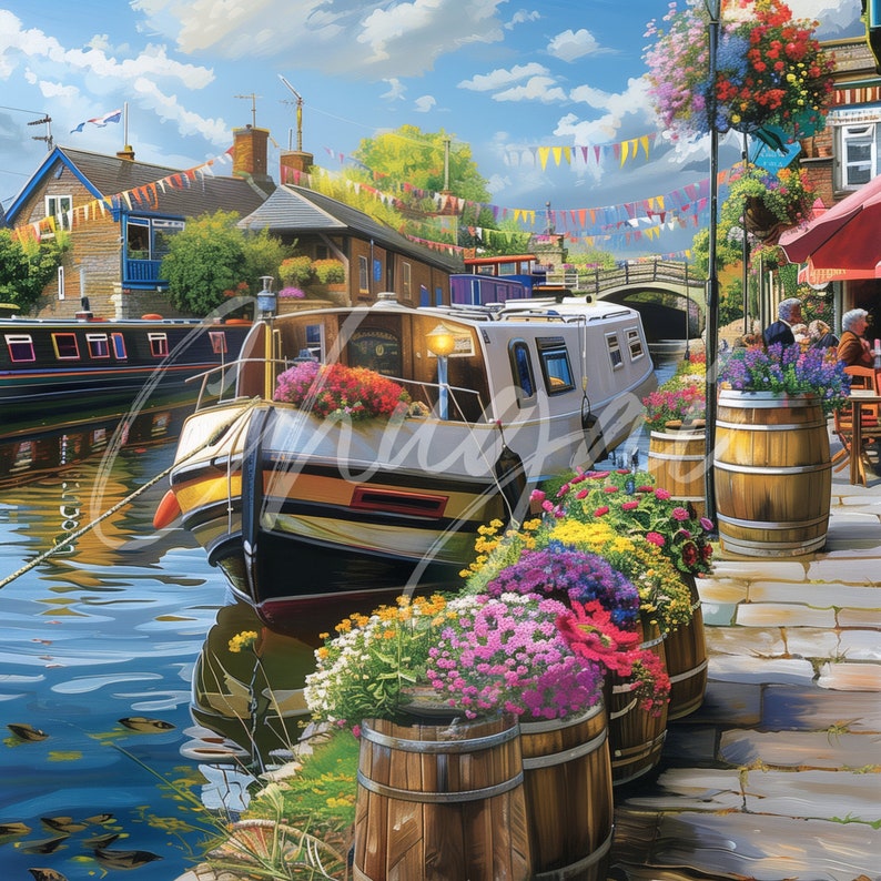 10 JPG - Happy Moorings Digital Art - Square Files - Digital Download ...