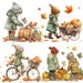 10 PNG Little Pumpkin Friends Clipart Transparent Instant Download ...