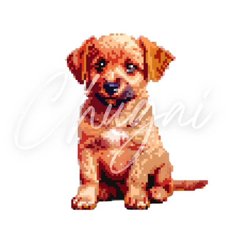 12 PNG Pixelated Animal Clip Art Digital Download Design Digital Craft ...