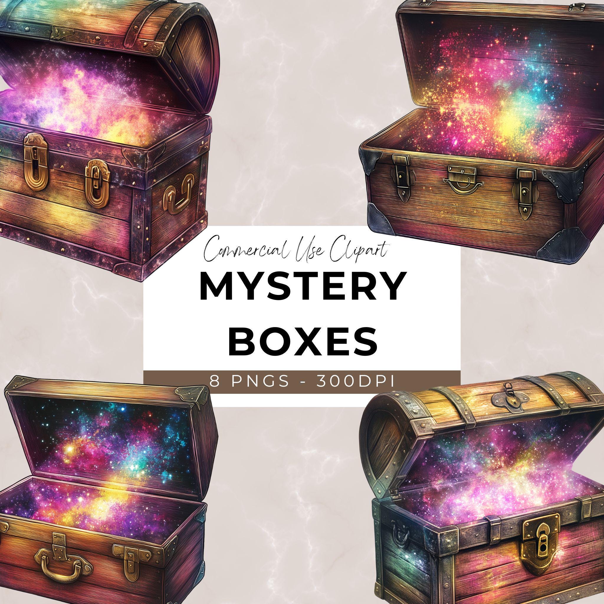 Mystery Box Clipart - 8 Transparent PNG - Craft - Card Making ...