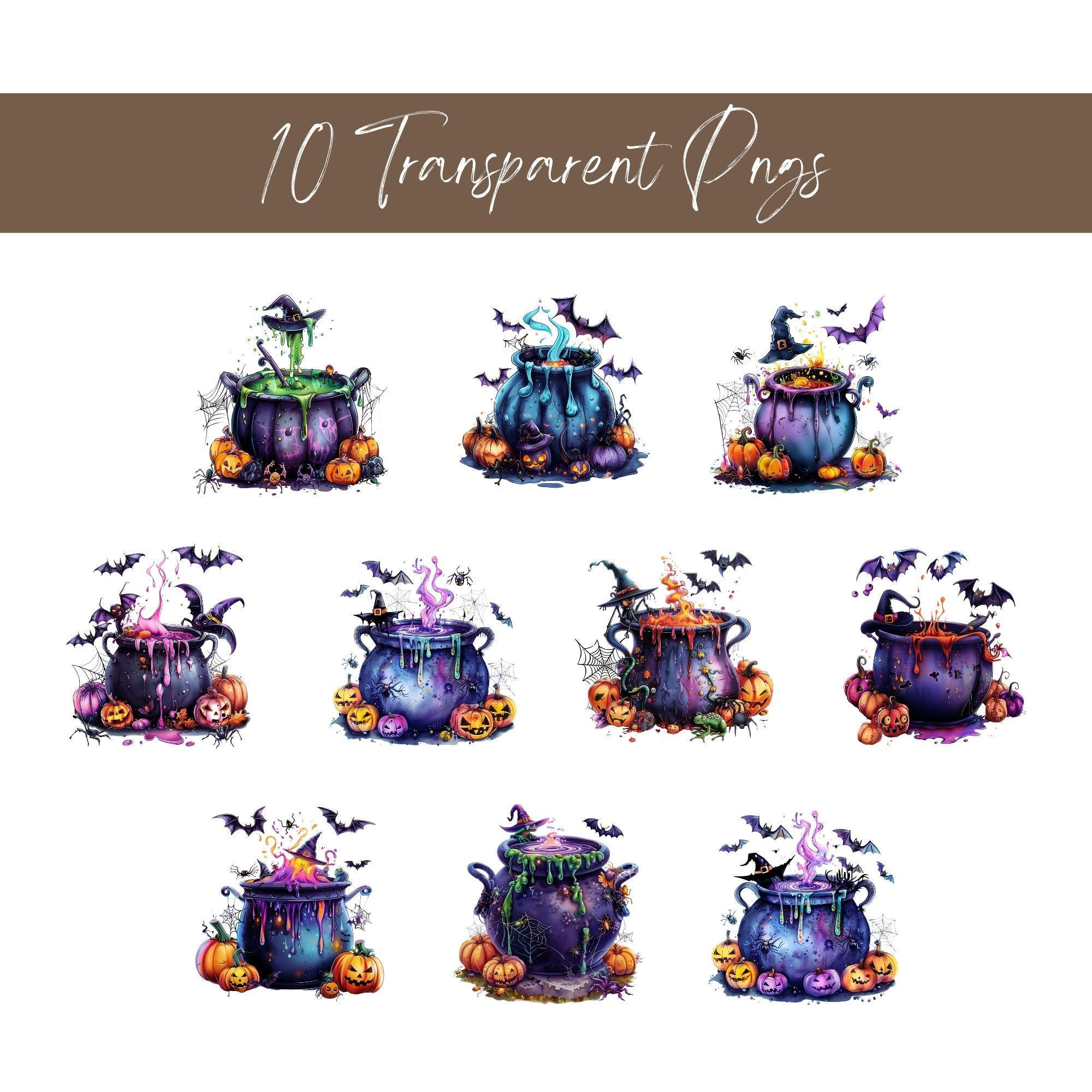 Halloween Cauldron Clipart - 10 Transparent PNG - Halloween Witch ...