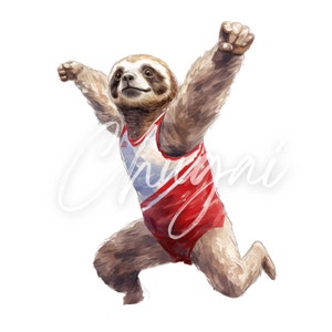 10 PNG - Sloth Athletics Clipart - Digital Download - Design - Digital ...