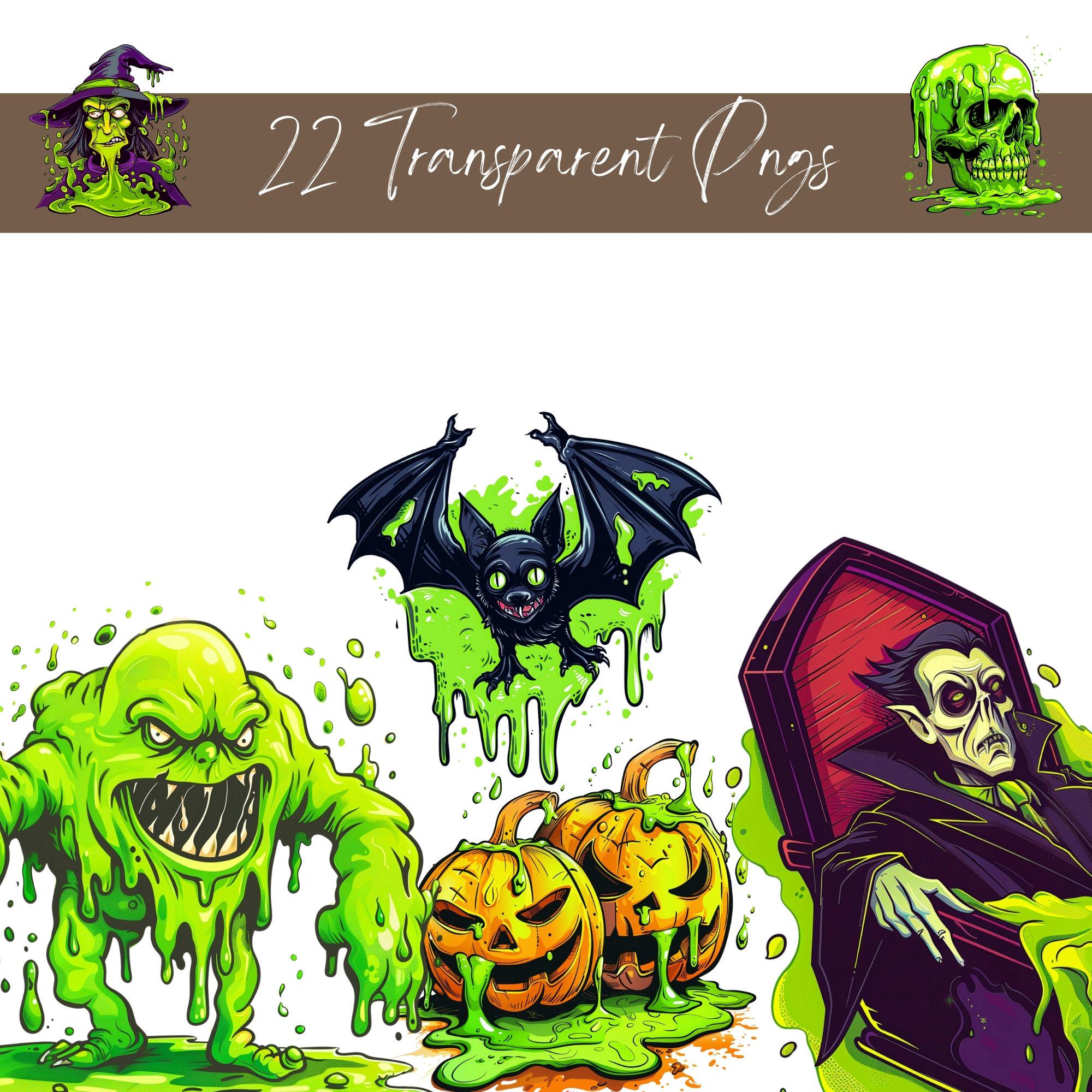 90s Halloween Clipart - 22 Transparent PNG - Halloween Bundle ...