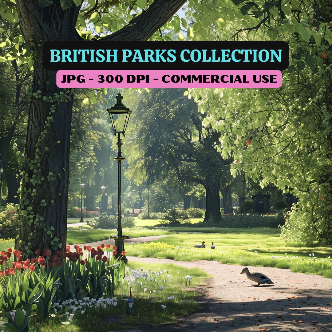 10 PNG - British Parks Digital Art - Digital Download - Design ...