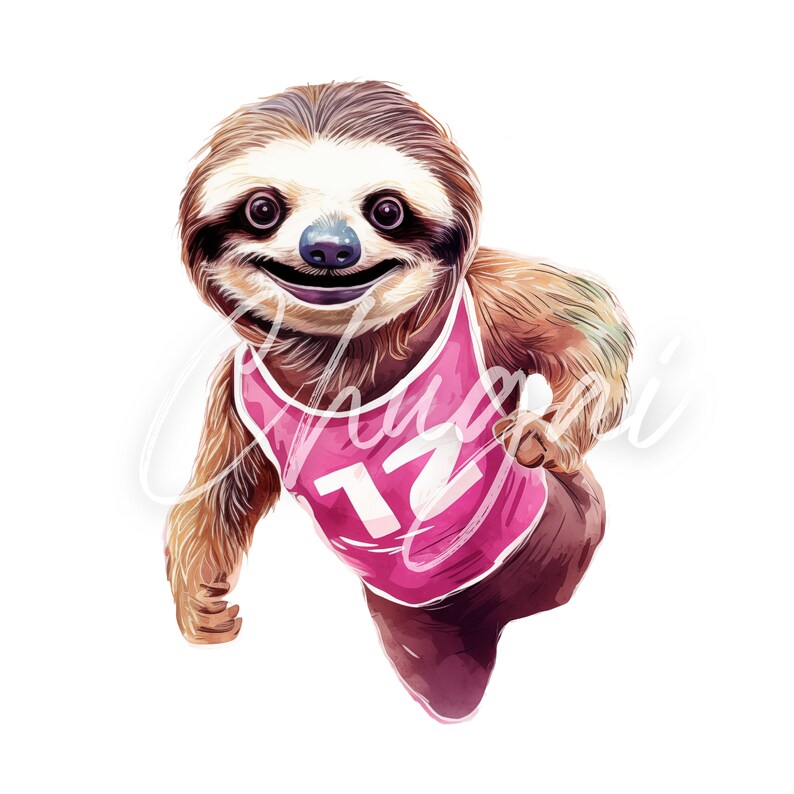 10 PNG Sloth Athletics Clipart Digital Download Design Digital Craft ...