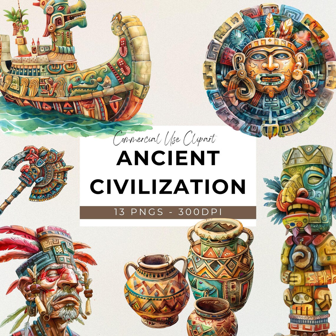 13 PNG Ancient Civilization Clipart Digital Download Crafting Design ...