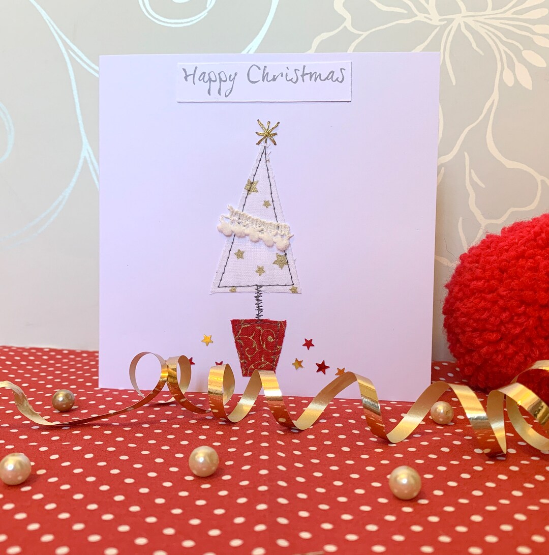 Handmade Christmas Tree Card - Etsy