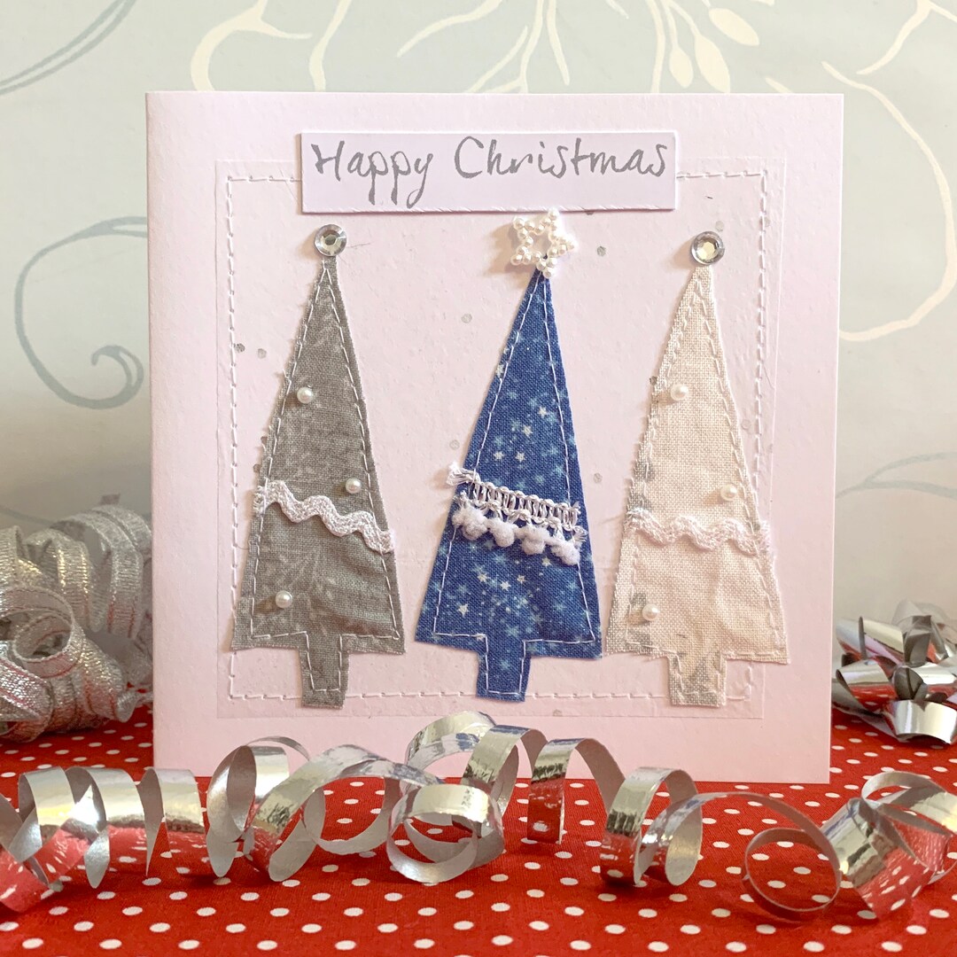 Handmade Christmas Tree Card - Etsy