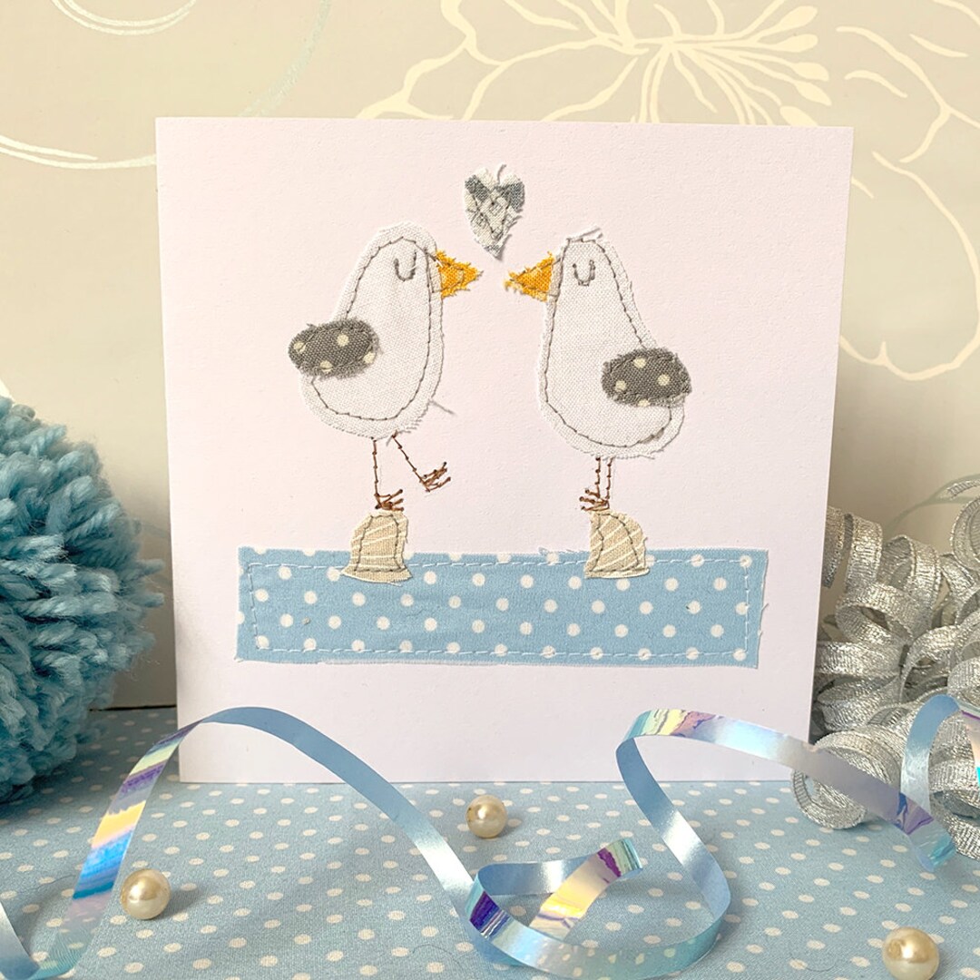 Handmade Seagull Card - Etsy