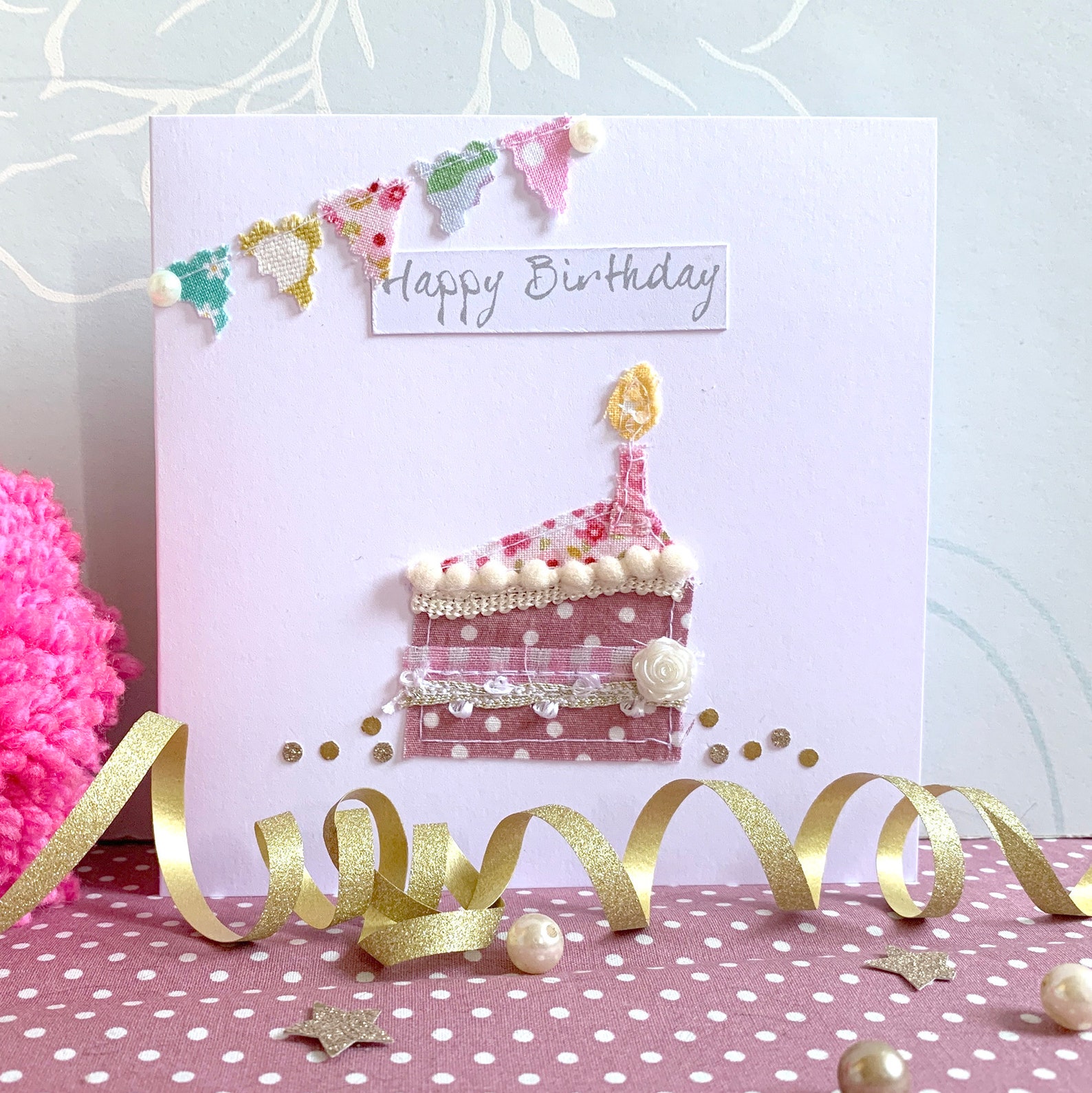 Handmade Birthday Slice of Cake Card - Etsy