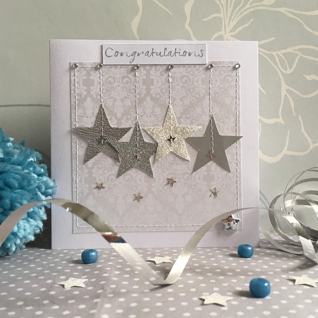 Handmade Star Congratulations Card - Etsy Australia