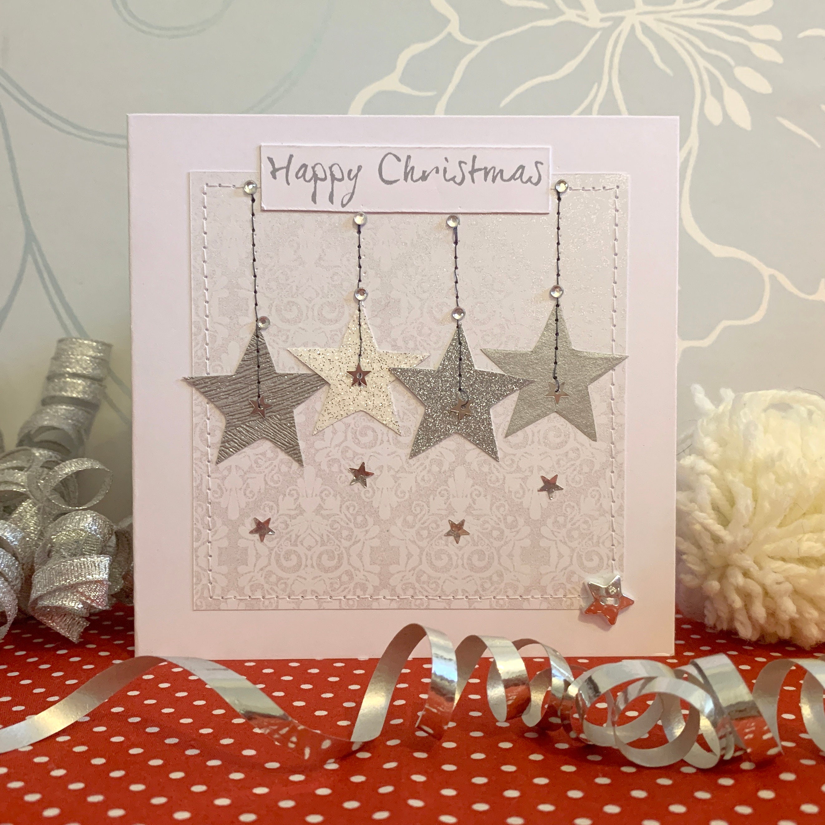 Handmade Christmas Cards With Stars