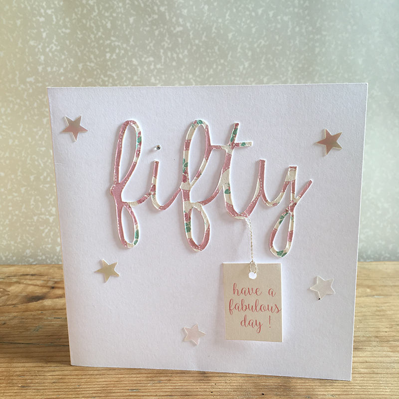 Handmade 50th birthday card | Etsy
