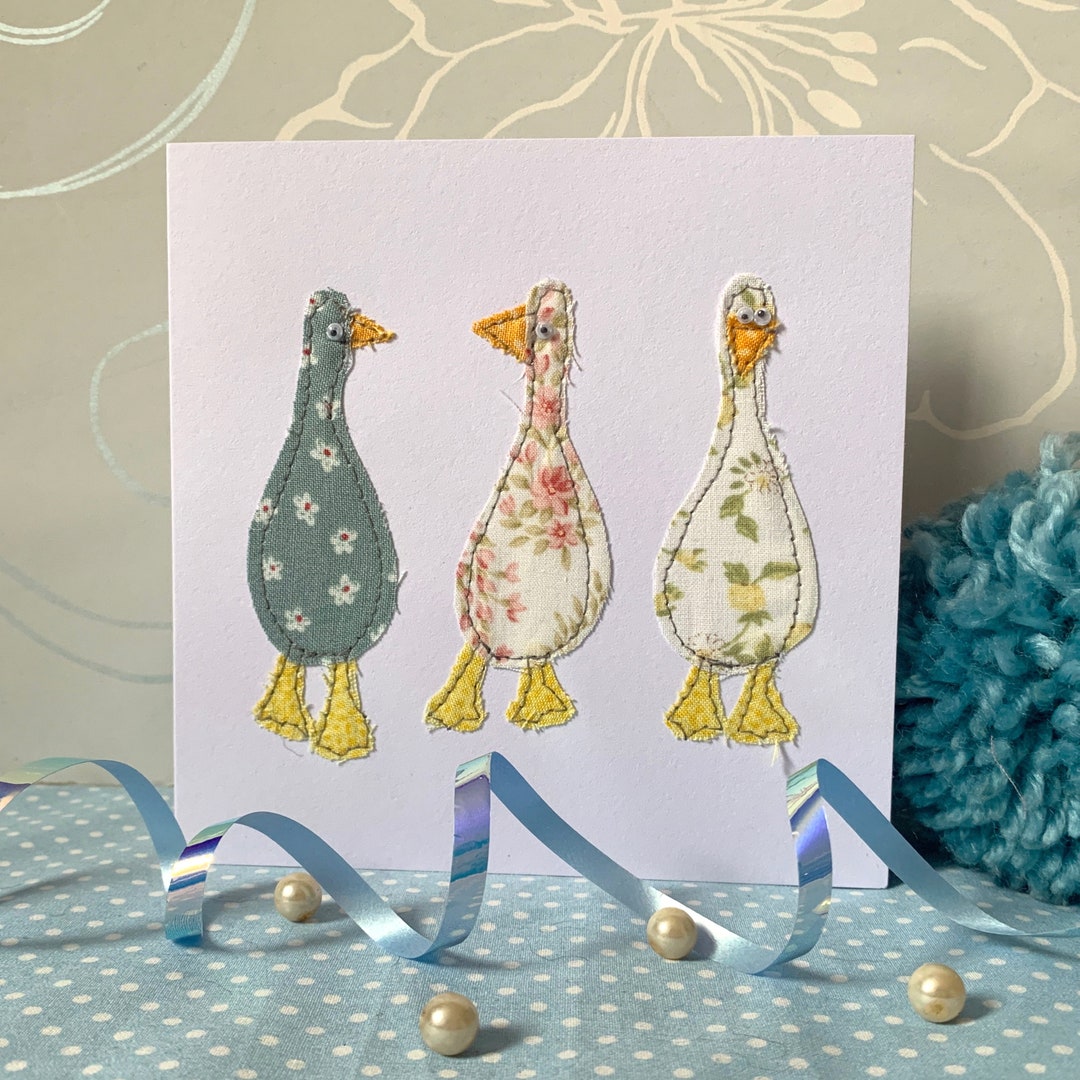 Handmade Geese Card - Etsy