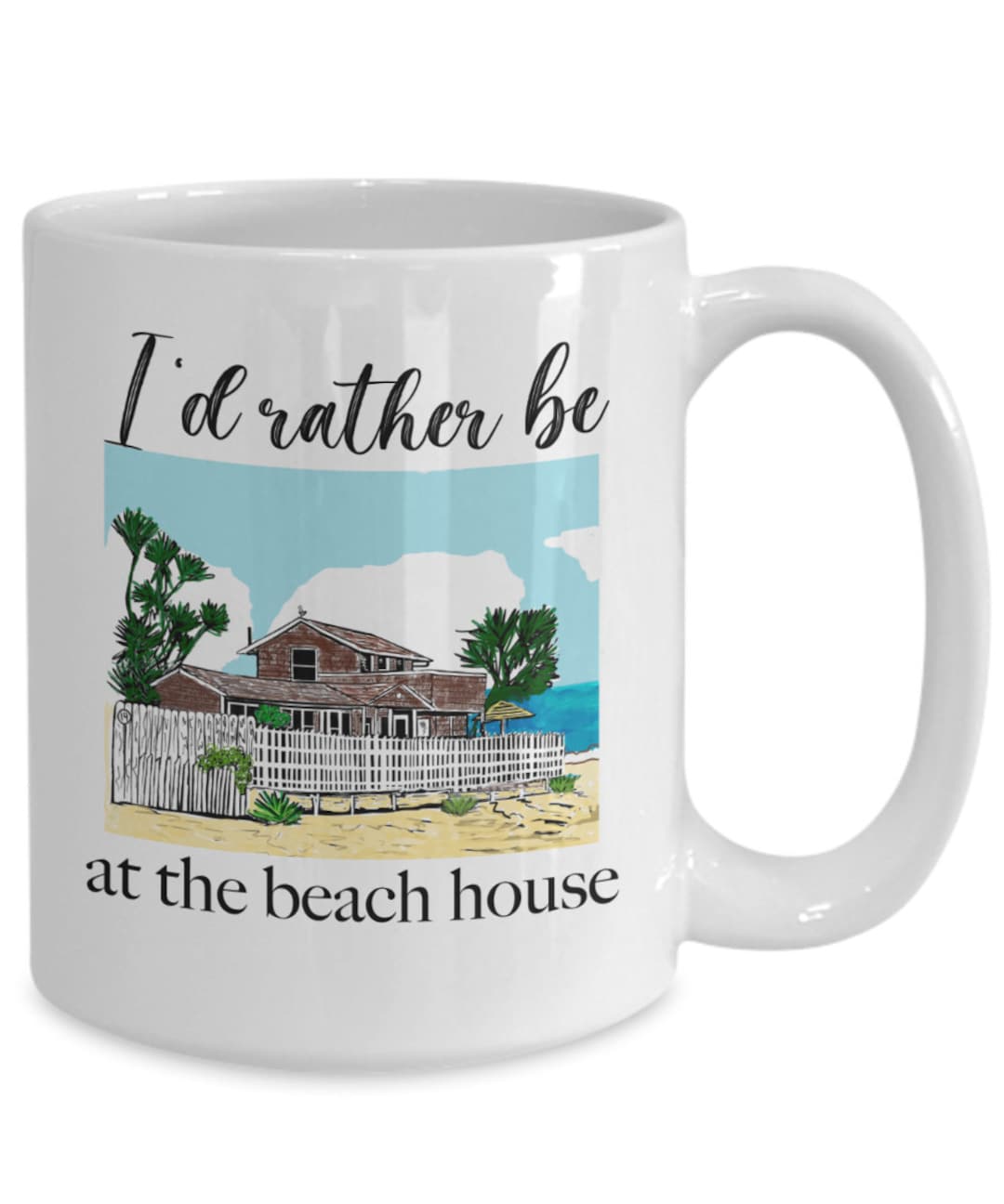 Beach House Mug, Love the Beach, New Beach House Gift, Beach House ...