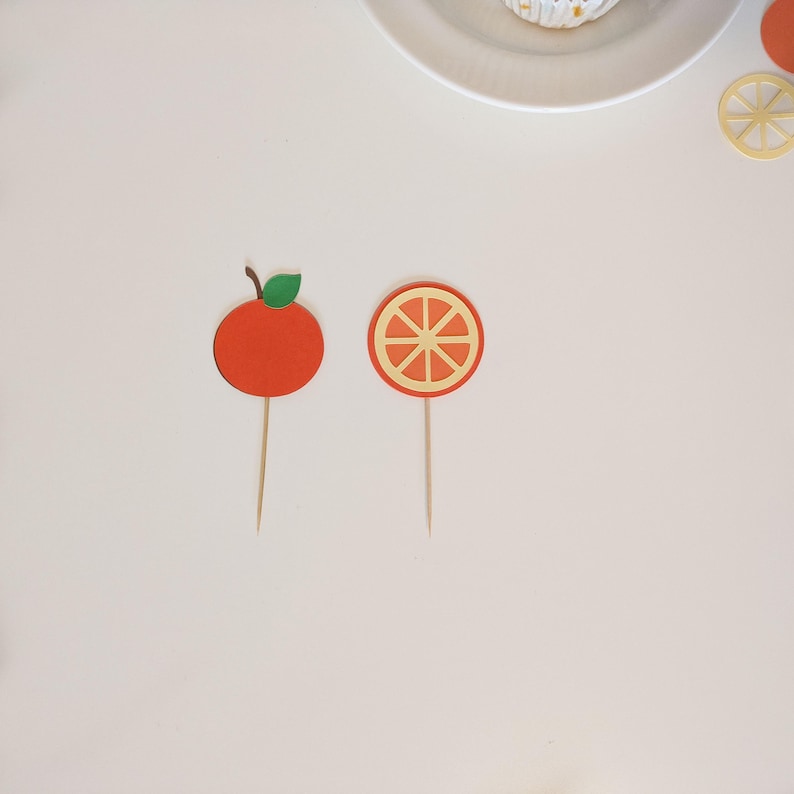 Crush It Cupcake Toppers | Orange Cupcake Toppers - Etsy
