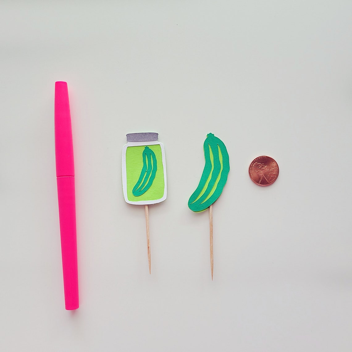 Pickle Cupcake Toppers | Etsy
