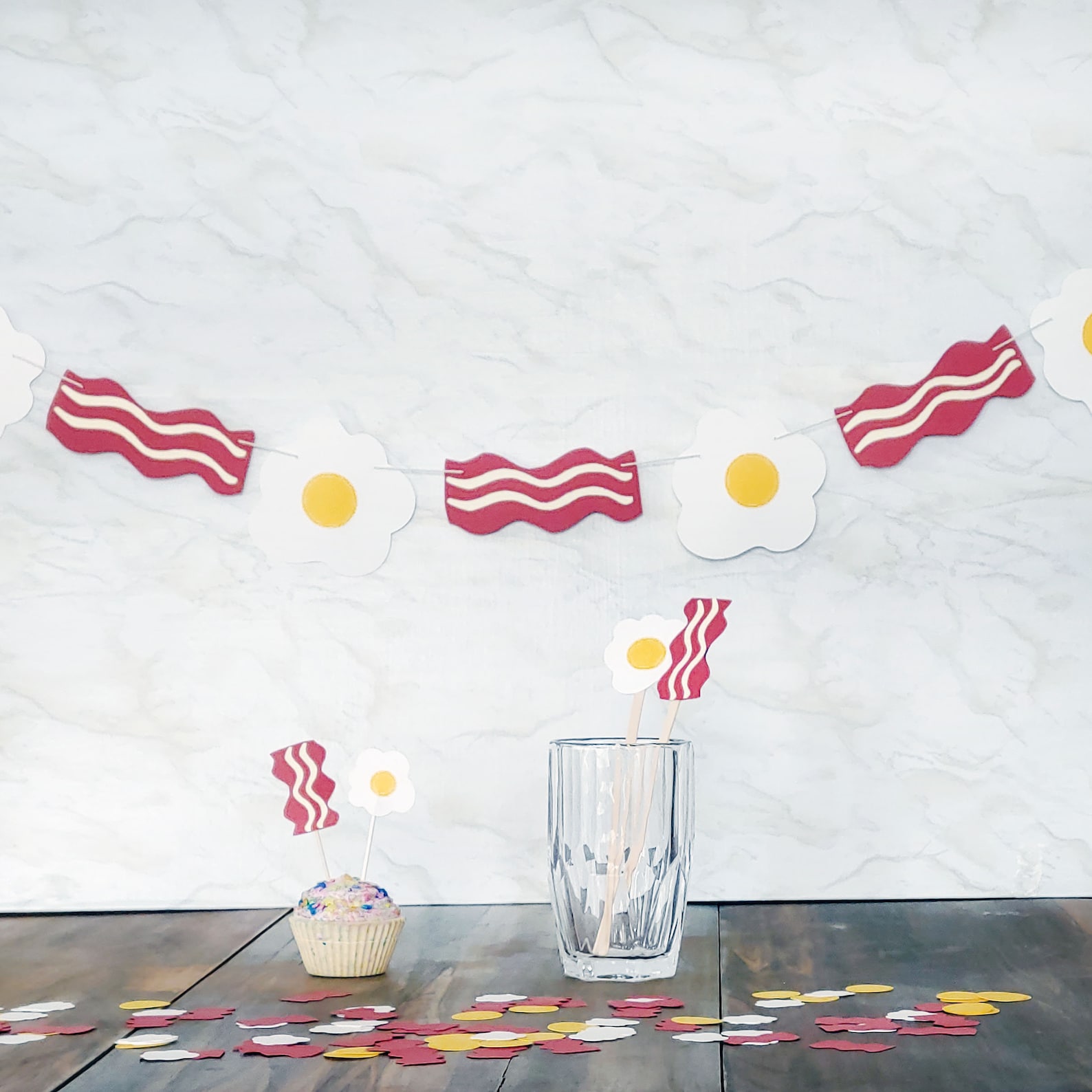 Breakfast Party Garland Brunch Party Garland | Etsy