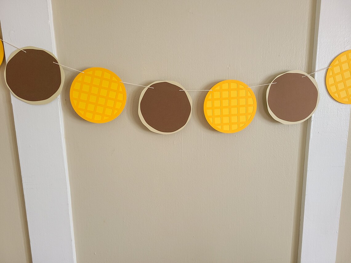 Pancake & Waffle Garland - Etsy