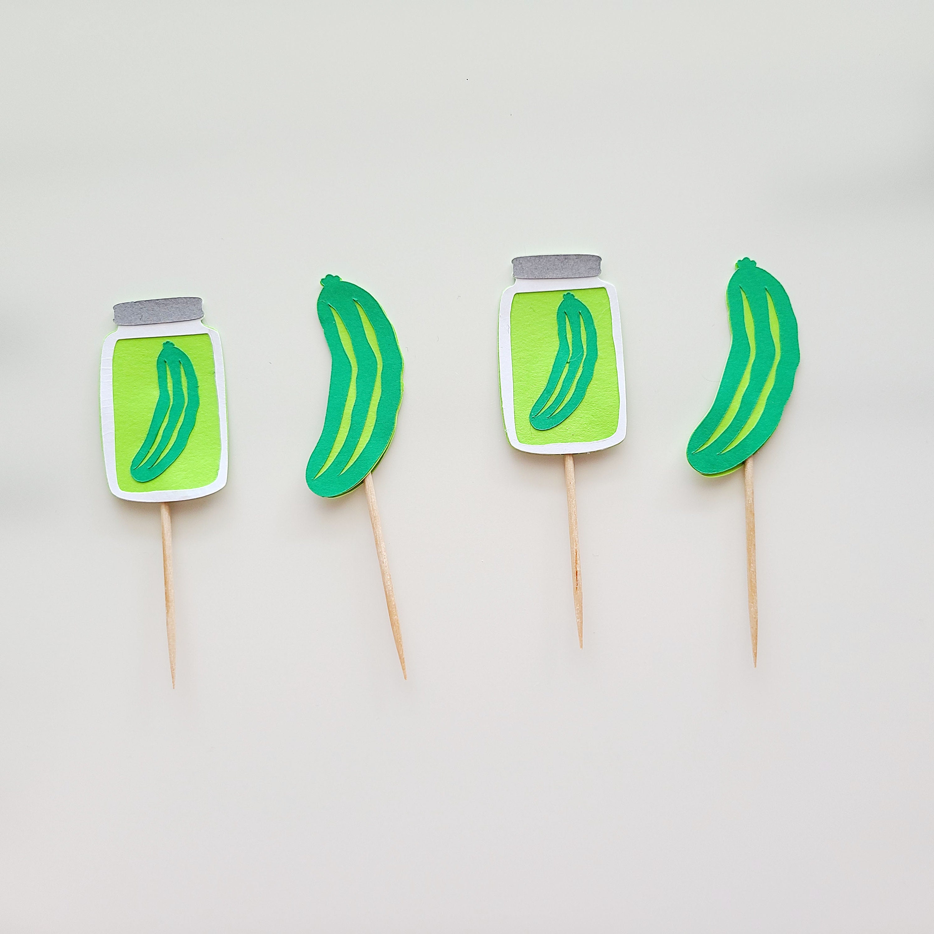 Pickle Cupcake Toppers - Etsy