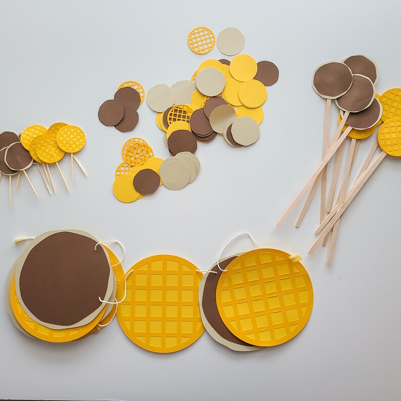 Pancake & Waffle Garland - Etsy