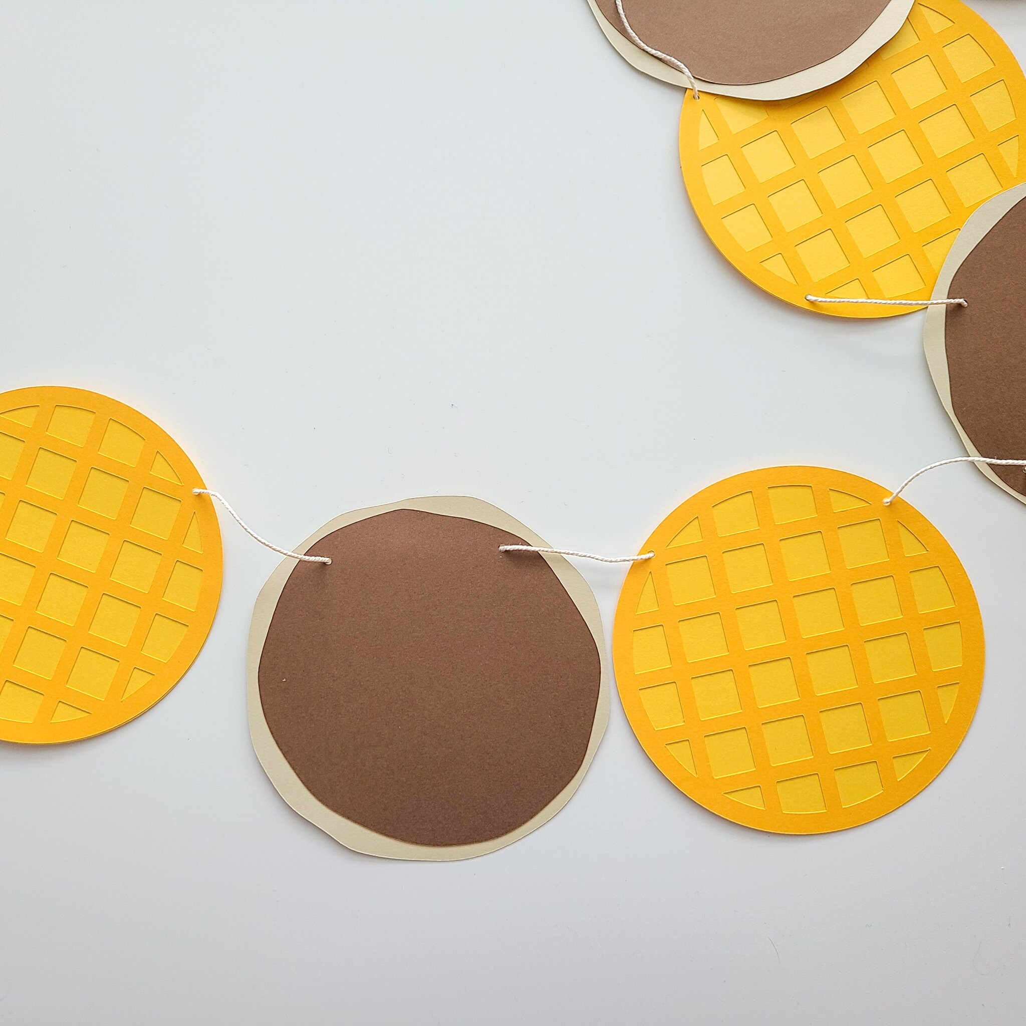 Pancake & Waffle Garland - Etsy