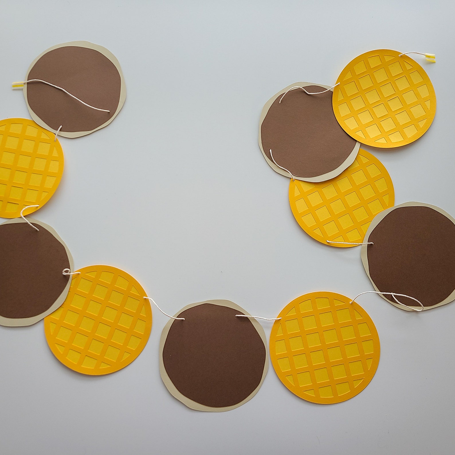 Pancake & Waffle Garland - Etsy