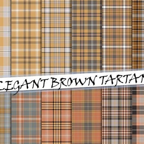 Weathered Tartan Digital Paper Plaid Check Pattern Scottish - Etsy