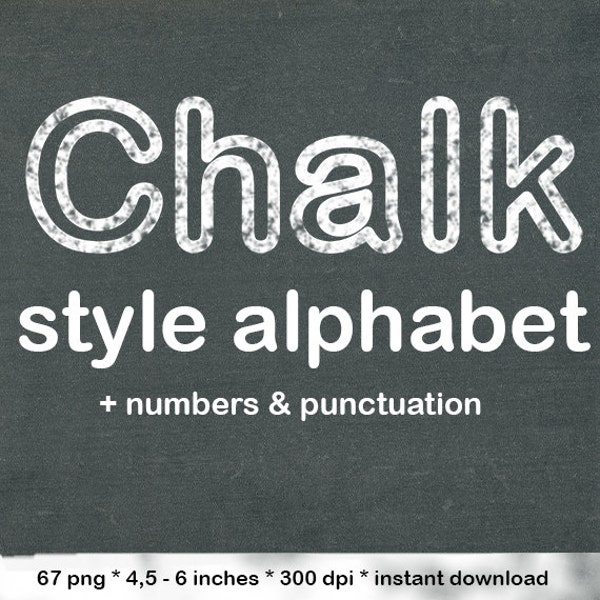 Chalkboard Font - Etsy