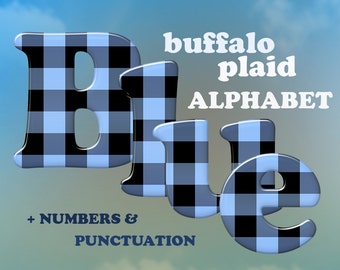 Blue Buffalo Plaid | Etsy