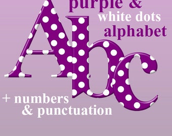 Purple letters | Etsy