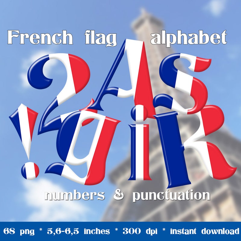 French Font - Etsy
