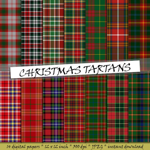 Red and Green Tartan - Etsy