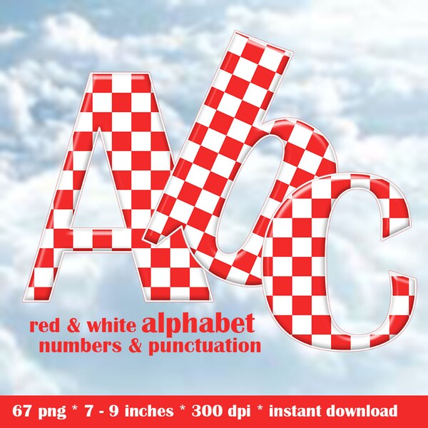 Red White Checkers - Etsy