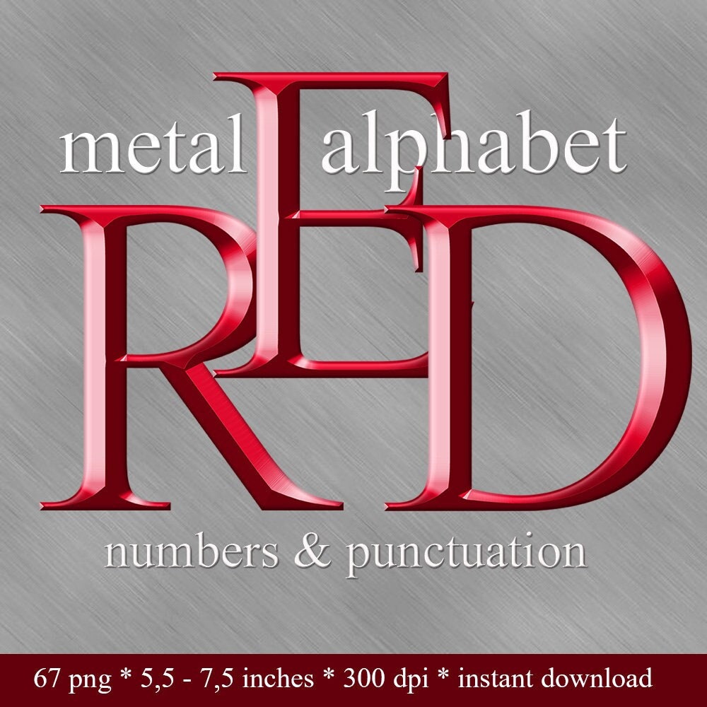 Red Clipart Letters