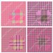 Pink and Grey Tartan Pattern Digital Paper, 14 Seamless Scottish Plaid ...