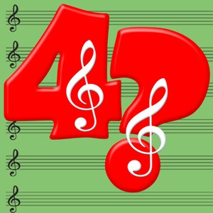 Red Musical Alphabet Clipart Printable Digital Music Font, Capital and ...